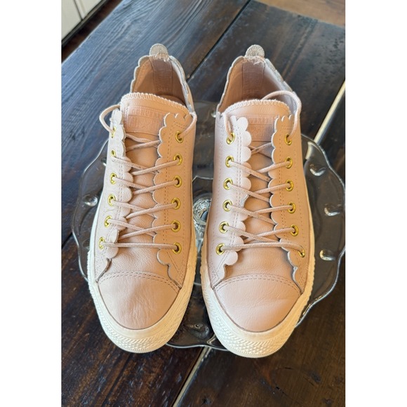 Converse | Shoes | Converse Chuck Taylor All Star Low Scallop Frilly ...